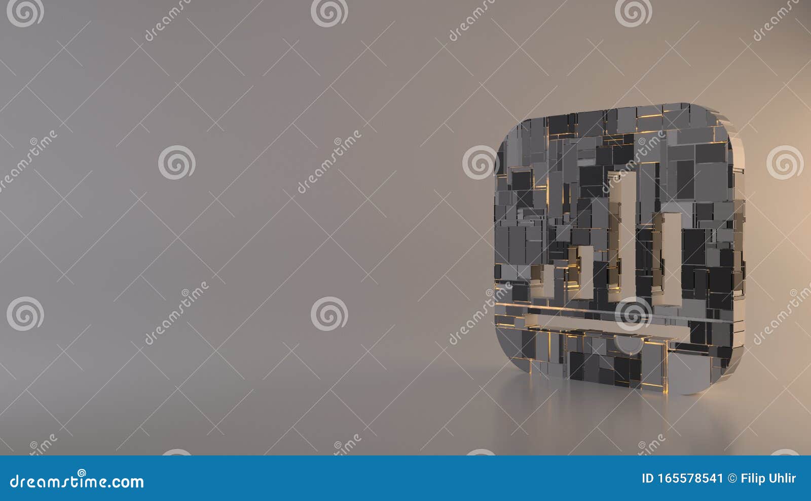 Light Background 3d Rendering Icon of Financial App Icon Stock ...