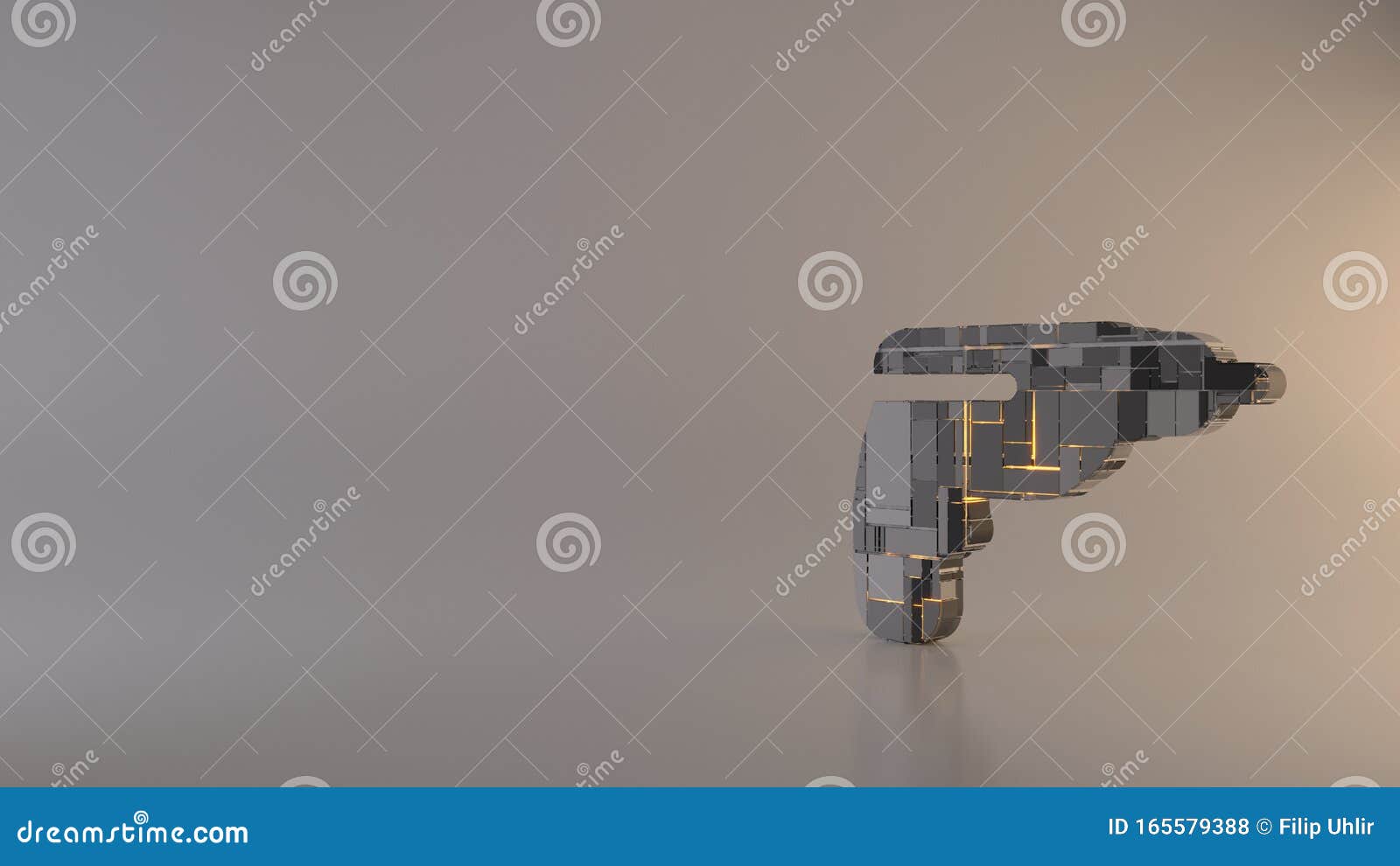 Light Background 3d Rendering Symbol of Drill Icon Stock Illustration ...