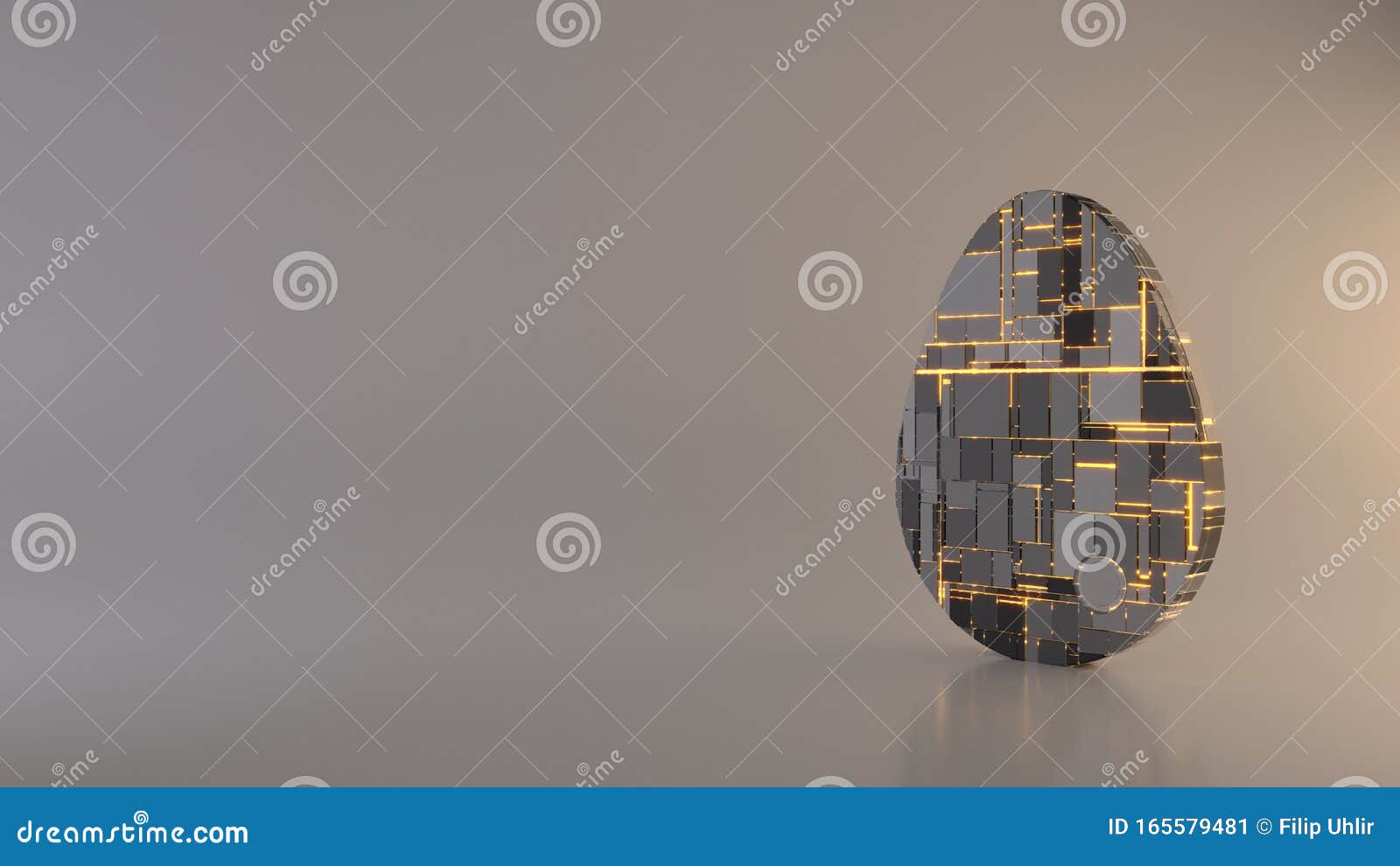 Light Background 3d Rendering Symbol of Egg Icon Stock Illustration ...