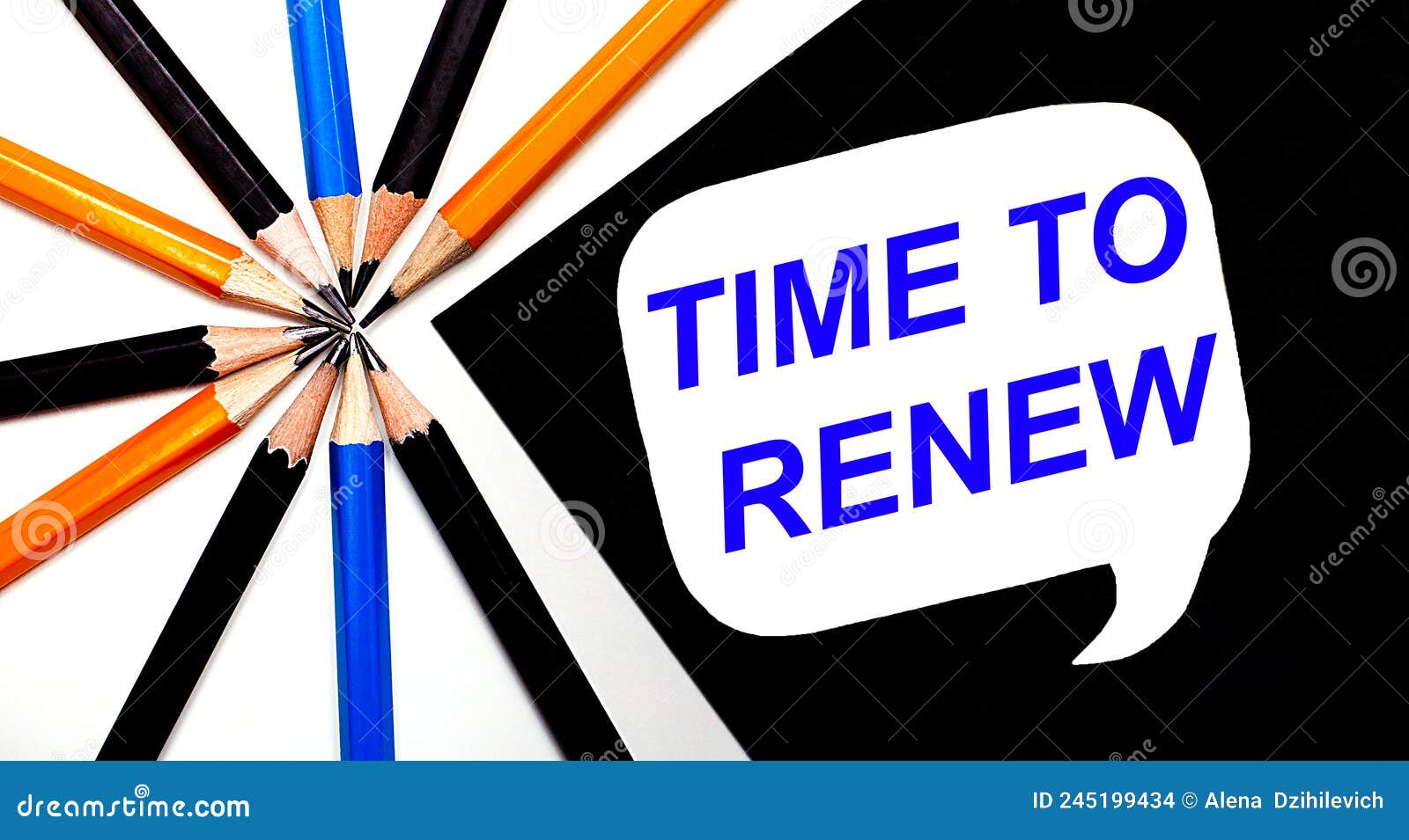 On a Light Background, Multi-colored Pencils and on a Black Background ...