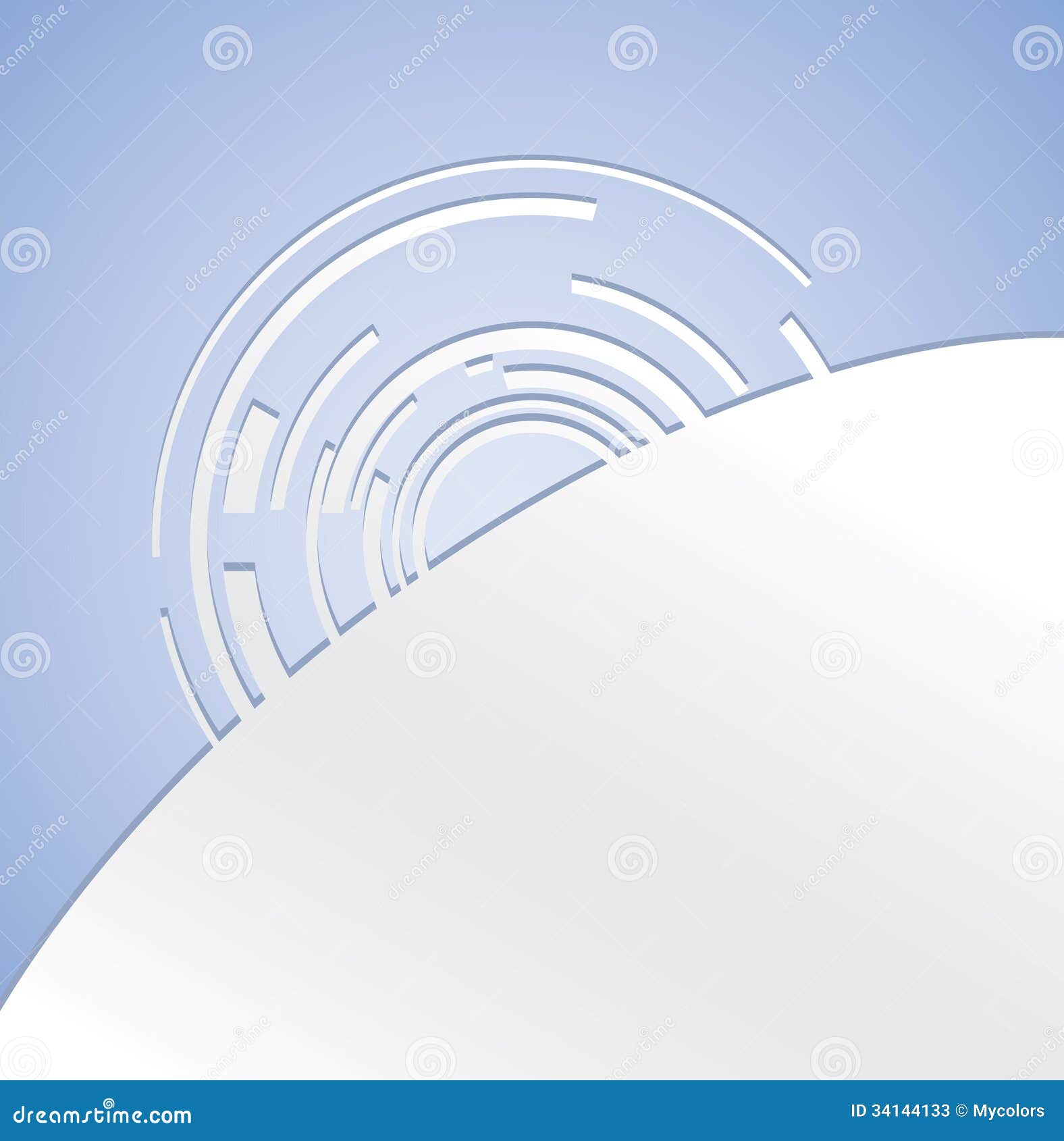 Light Background with Radial Figure - Vector Stock Vector ...