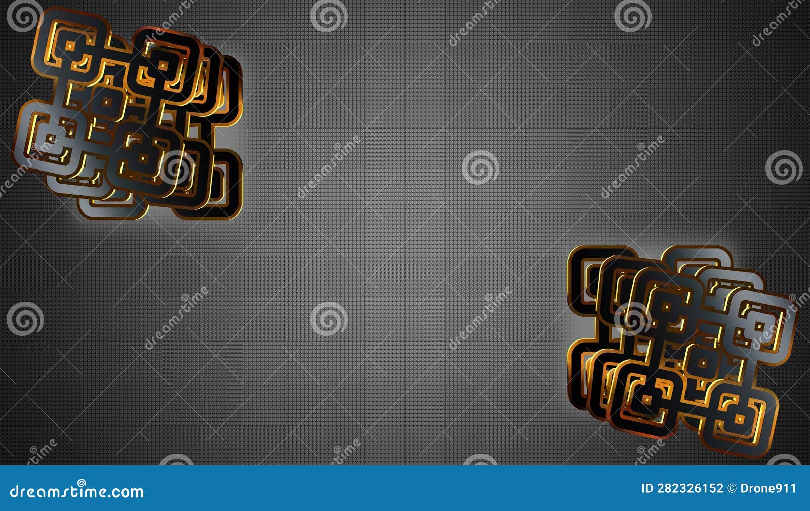 Light Background with Shapes on Both Sides, Golden Frames, Backlight ...