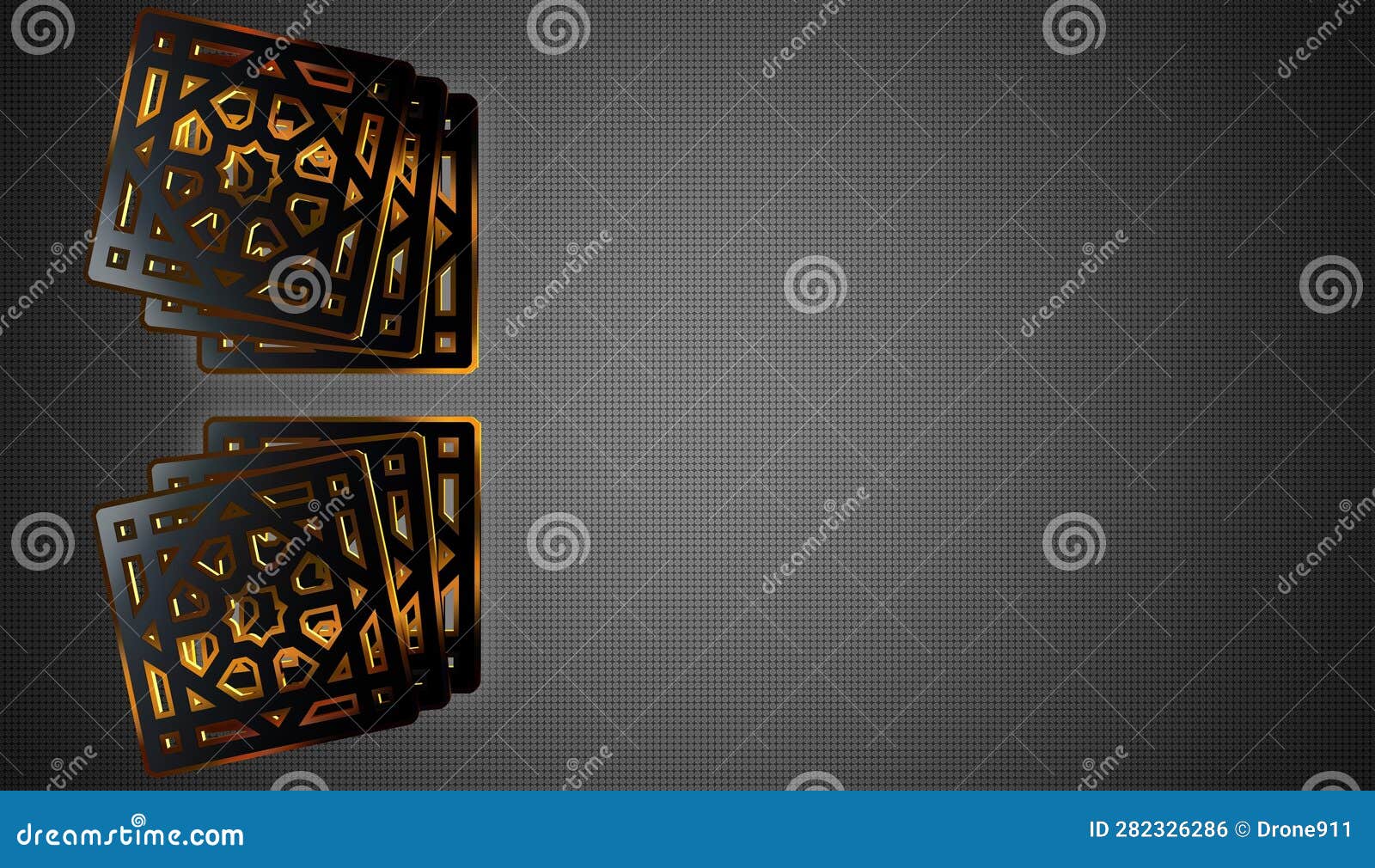 Light Background with Shapes on the Left Side, Backlight, Golden Frames ...