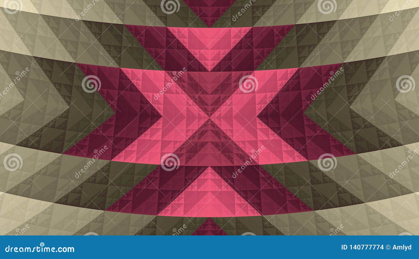 Lots of Triangles, Widescreen Stock Illustration - Illustration of aged ...