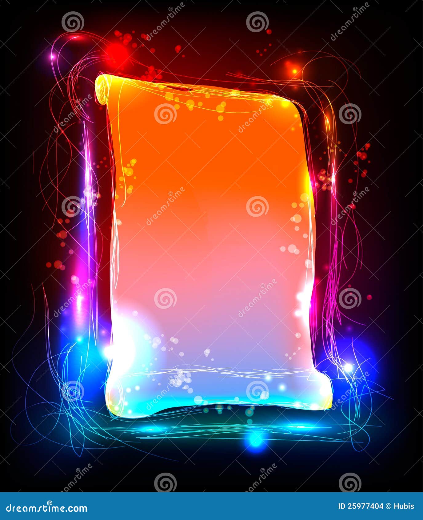 Light banner design stock vector. Illustration of shape - 25977404