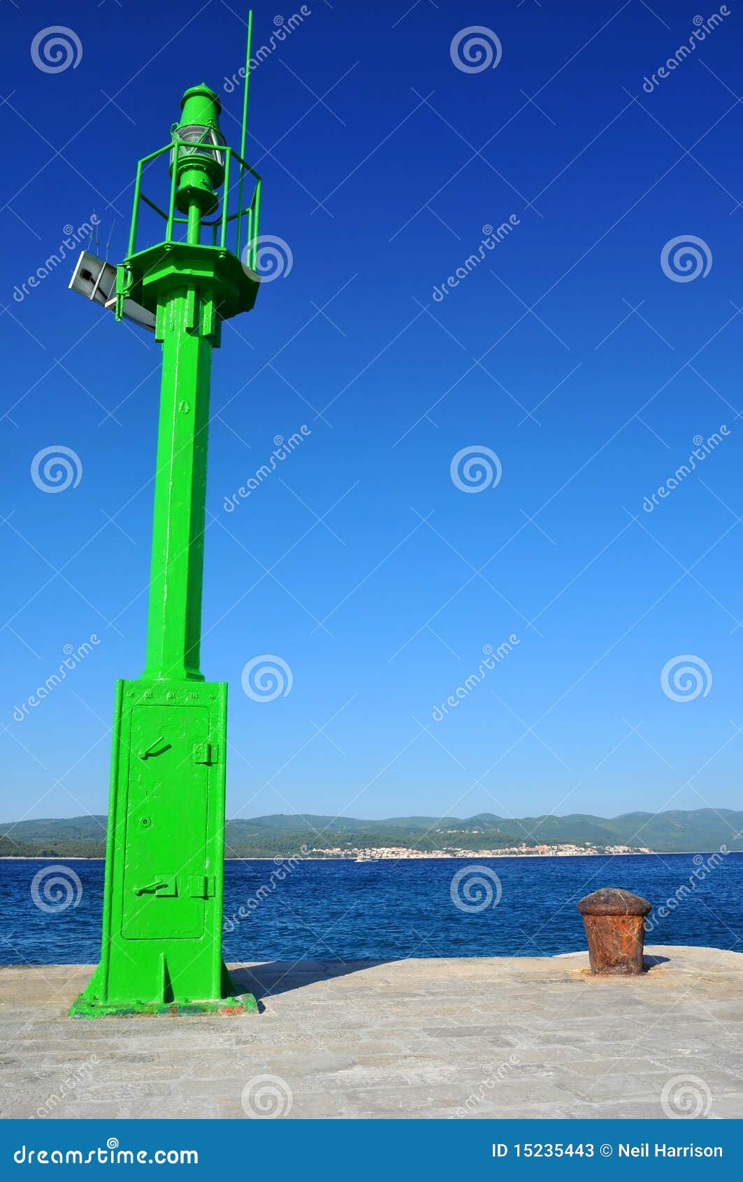 Light beacon stock image. Image of mediterranean, solar - 15235443