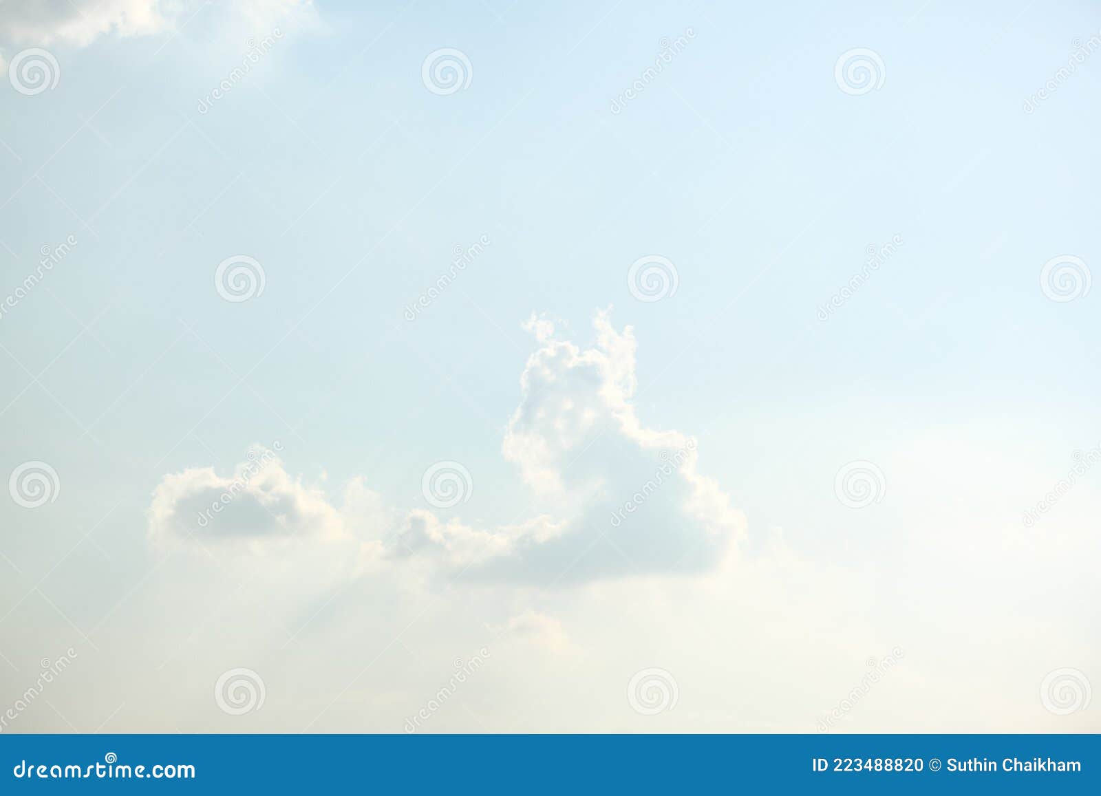 Light Beam and Clouds in Sky Stock Photo - Image of cloudscape, nature ...