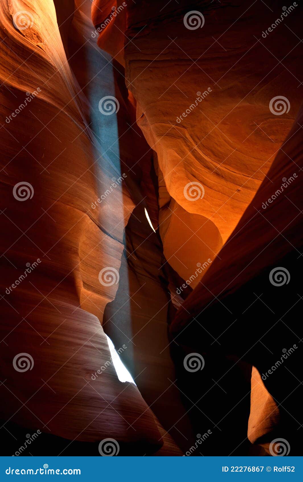 Light beam hits the rock stock image. Image of america - 22276867