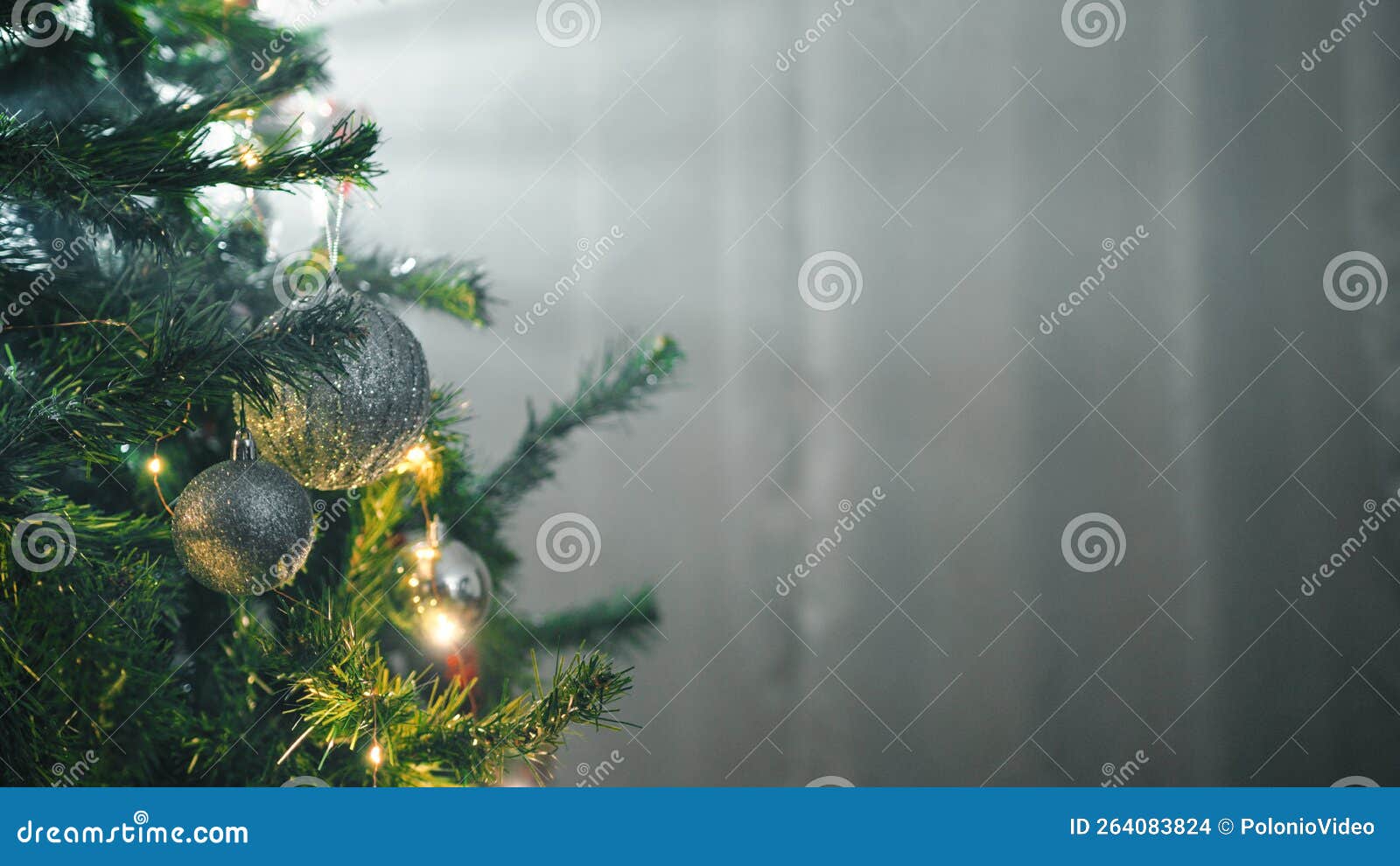 Light Beam Over the Christmas Tree Indoor Stock Photo - Image of beams ...