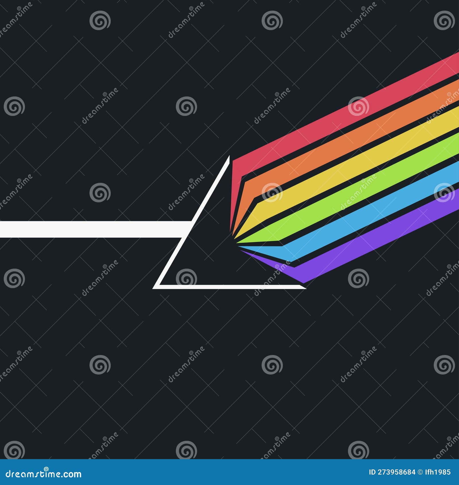 Dispersion Light Prism. Glass Triangular Pyramid For Optical Light ...