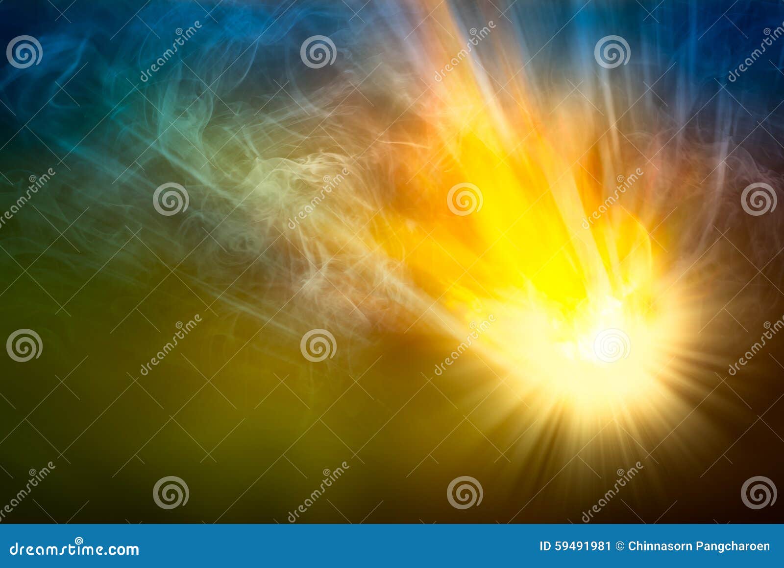 Light beam with smoke stock illustration. Illustration of flare - 59491981