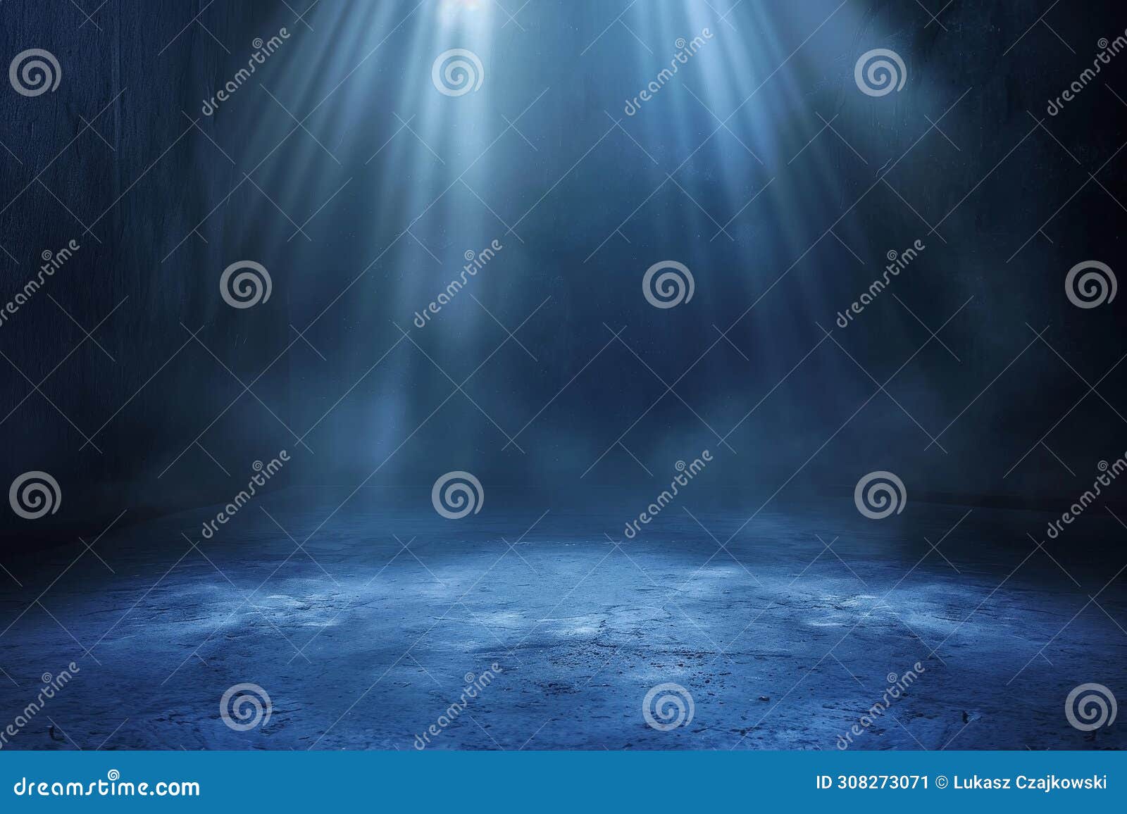 Light Beaming Down into Dark Room. Generative AI Stock Illustration ...