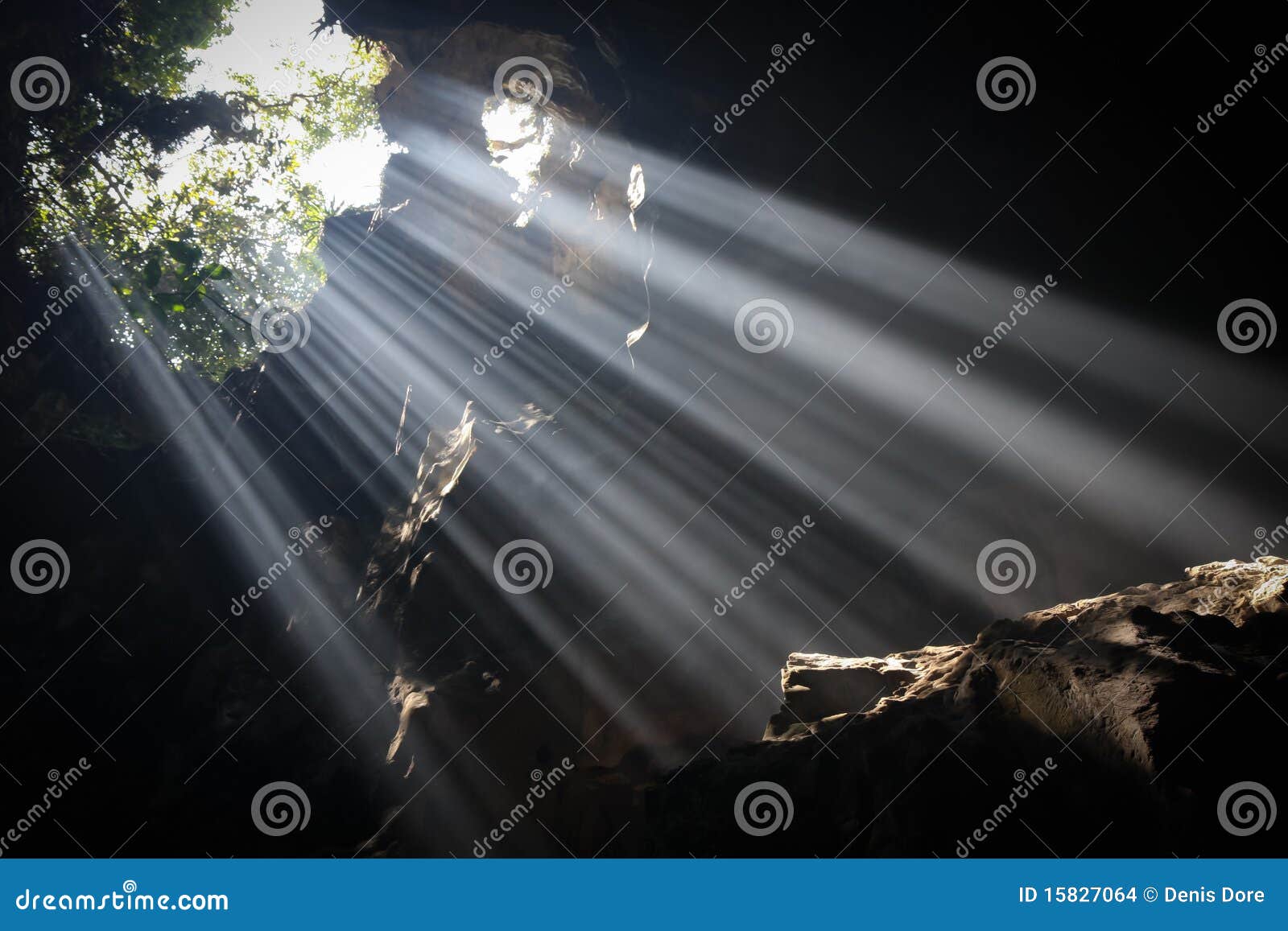 Light Beams in Cave stock photo. Image of beauty, sunbeam - 15827064