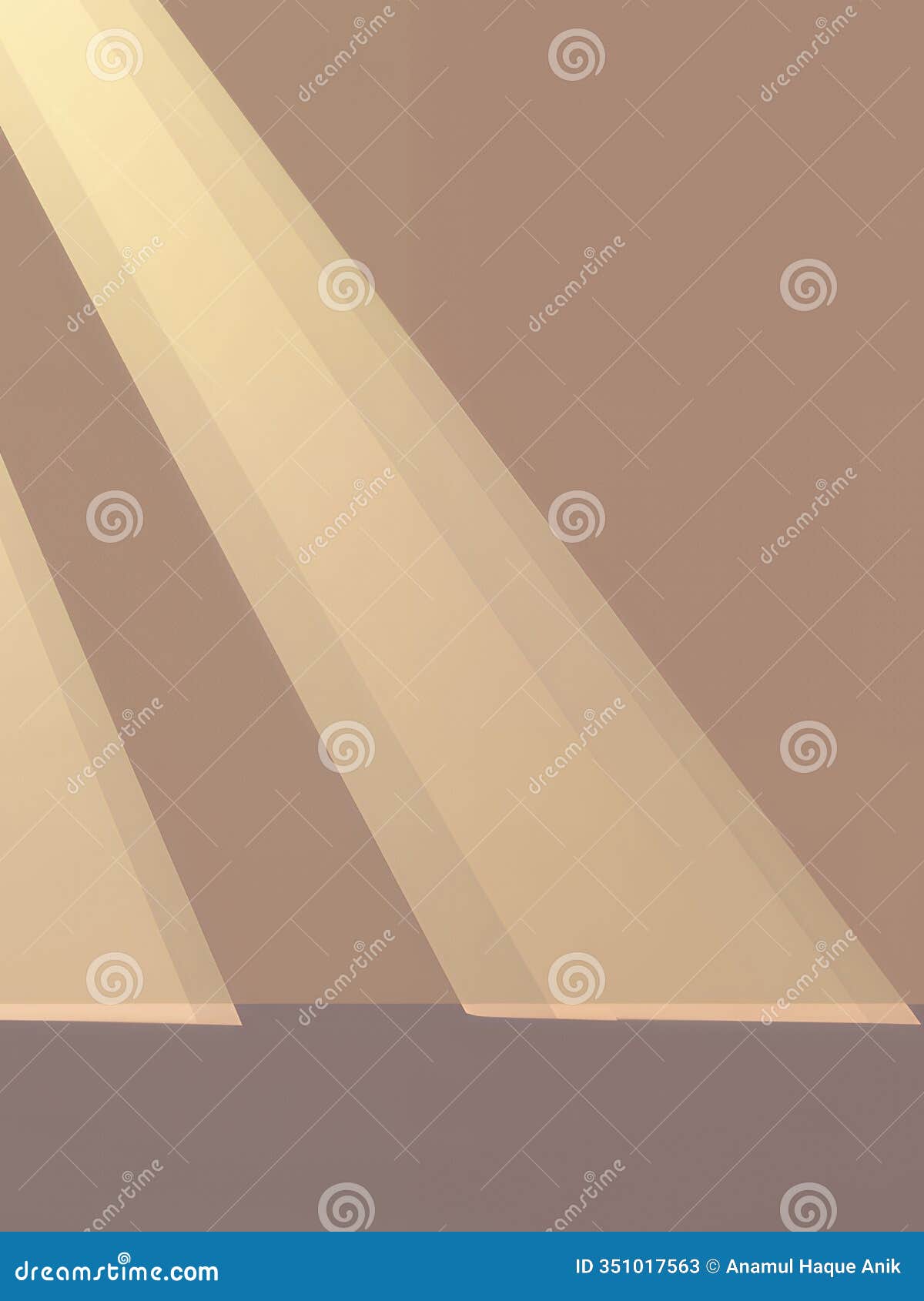 Light Beams Shine Across a Beige Surface Stock Illustration ...