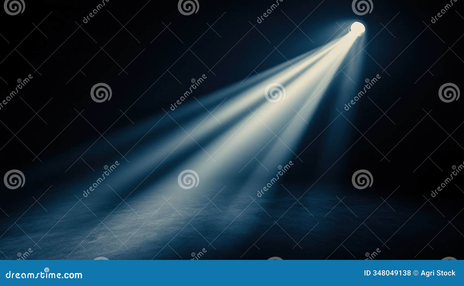 Light Beams Shining through Hole in Dark Ceiling Stock Illustration ...