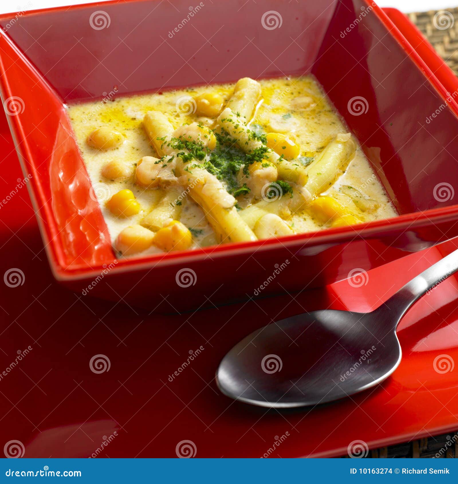 Light bean soup stock photo. Image of nourishment, dish - 10163274
