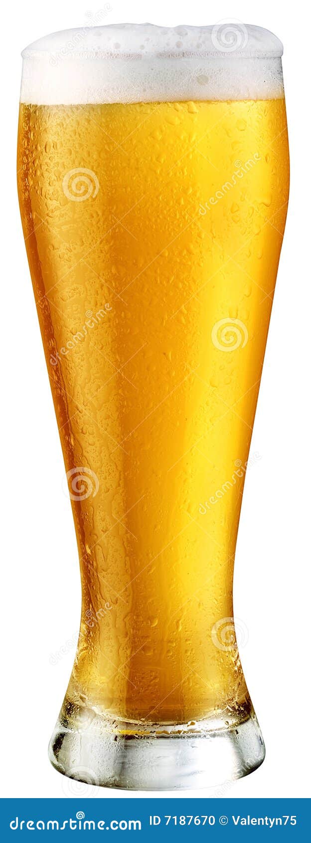 Light beer stock photo. Image of full, stemware, glare - 7187670