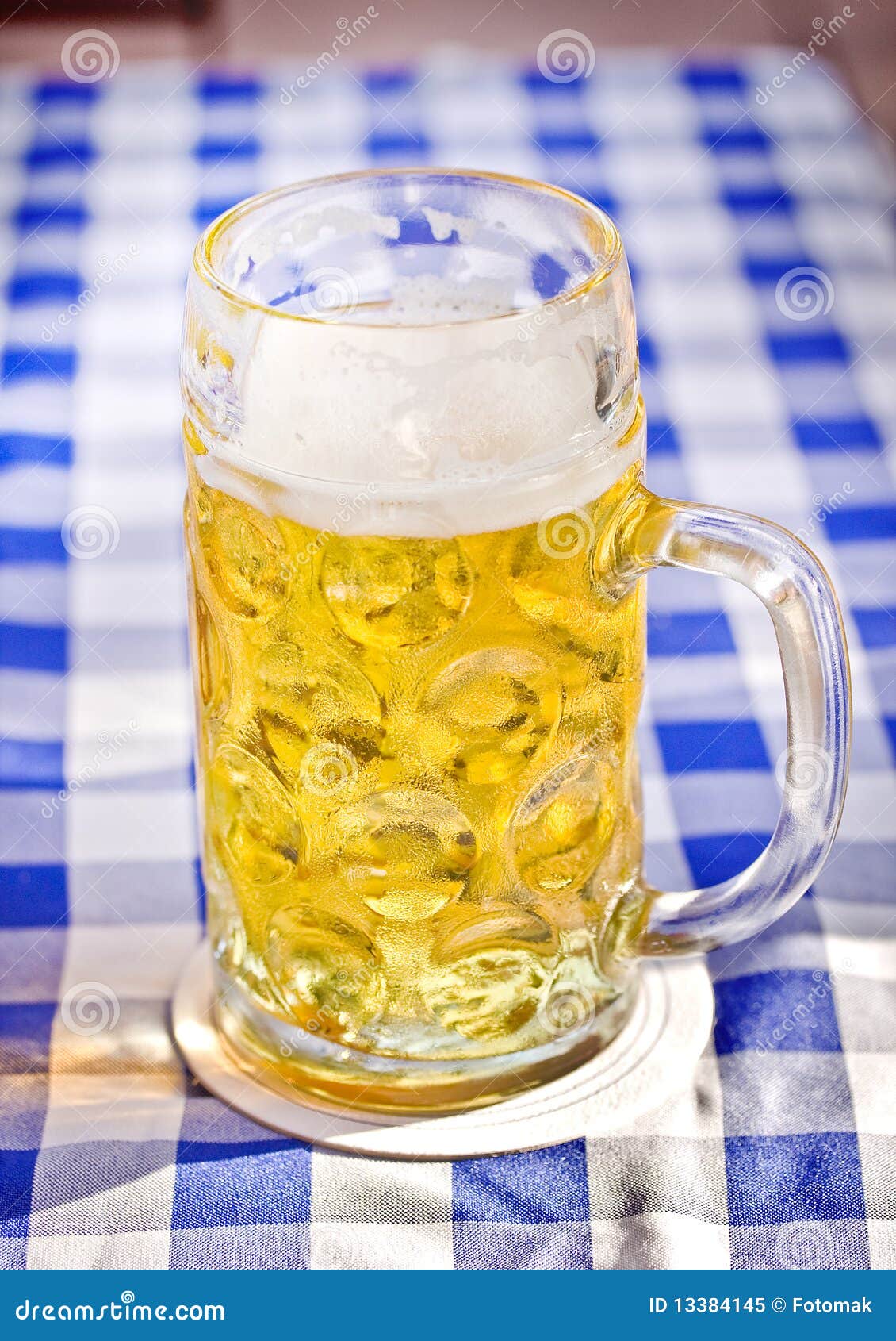 Glass Pint Of Craft Lager Beer With Pistachio Nuts On Stone Kitchen ...