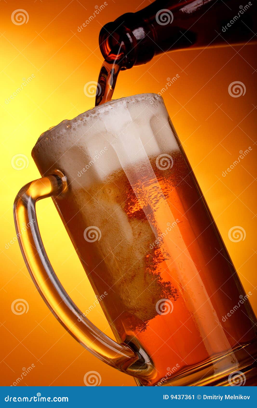 Light beer pouring stock image. Image of lager, closeup - 9437361