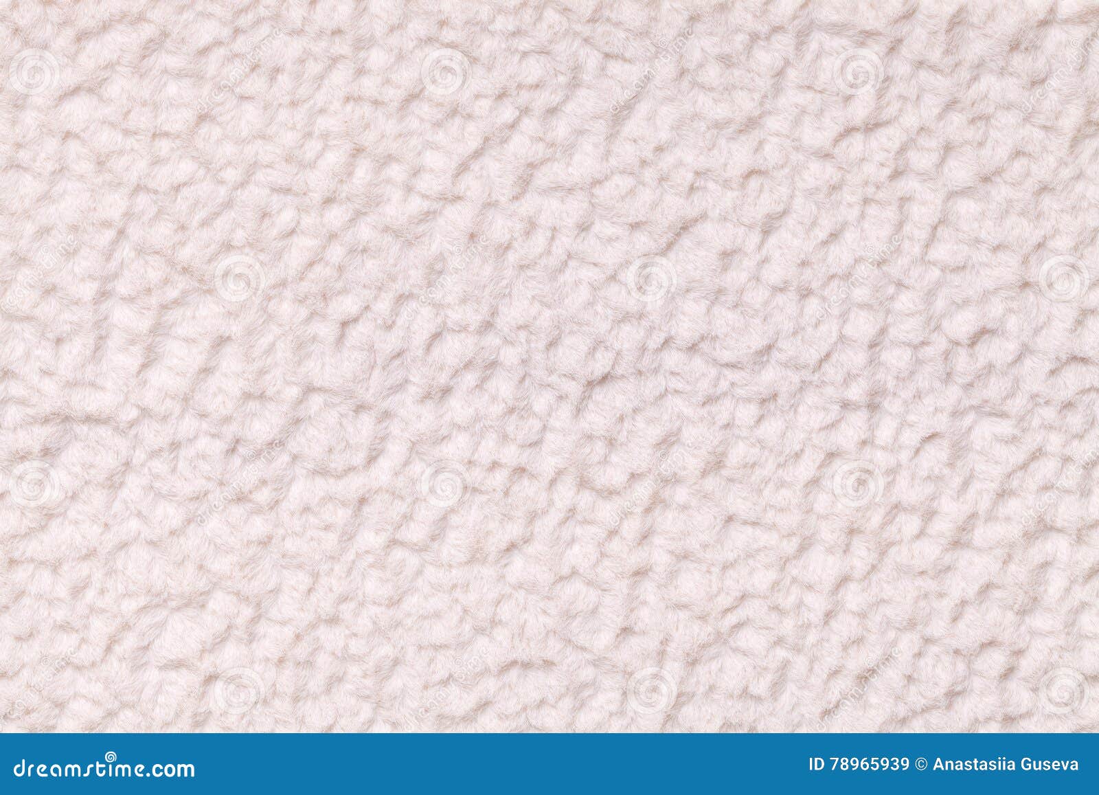 Light Beige Fluffy Background of Soft, Fleecy Cloth. Texture of Textile ...
