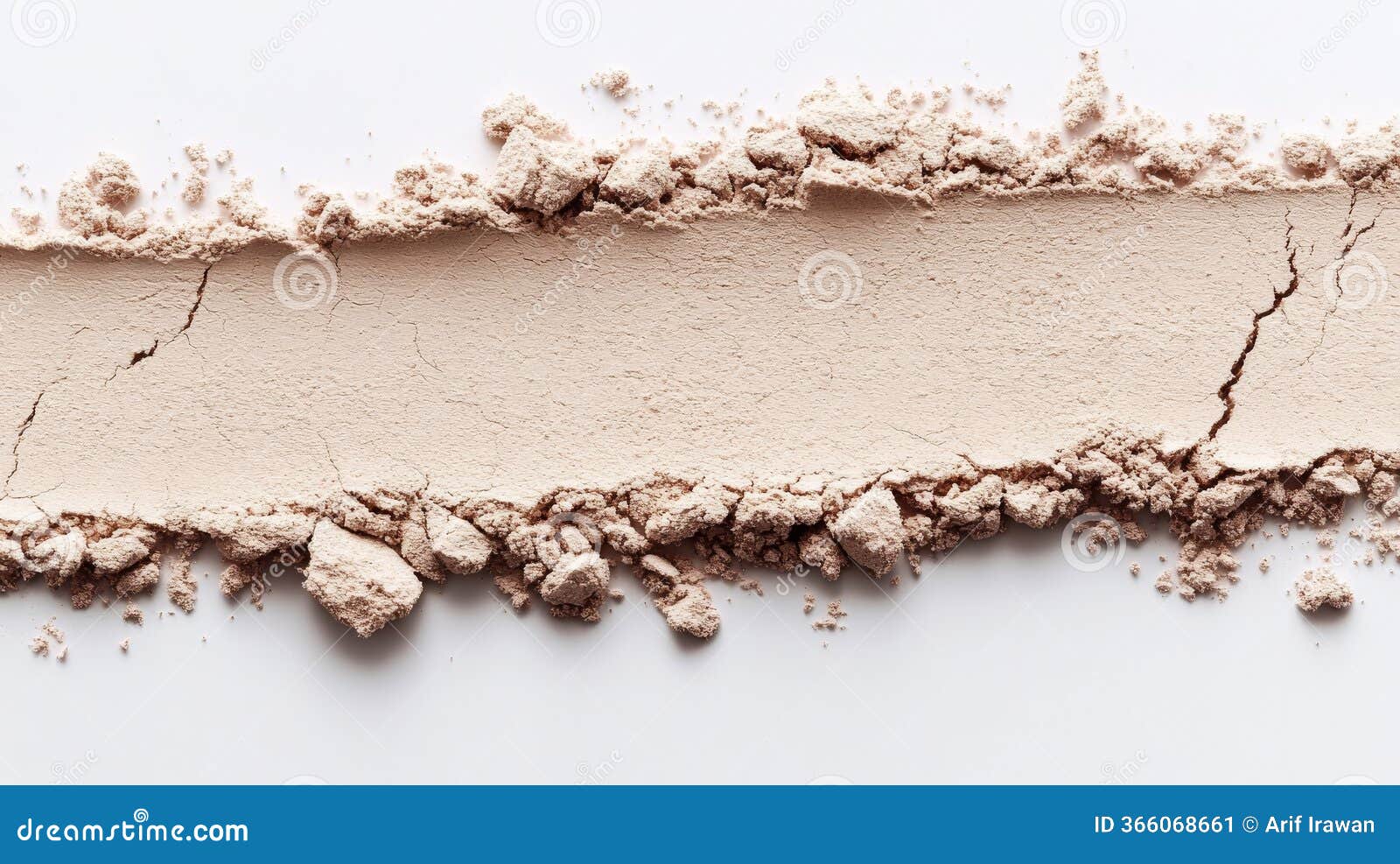 Beige Powder Explosion Isolated On White Background Royalty-Free Stock ...