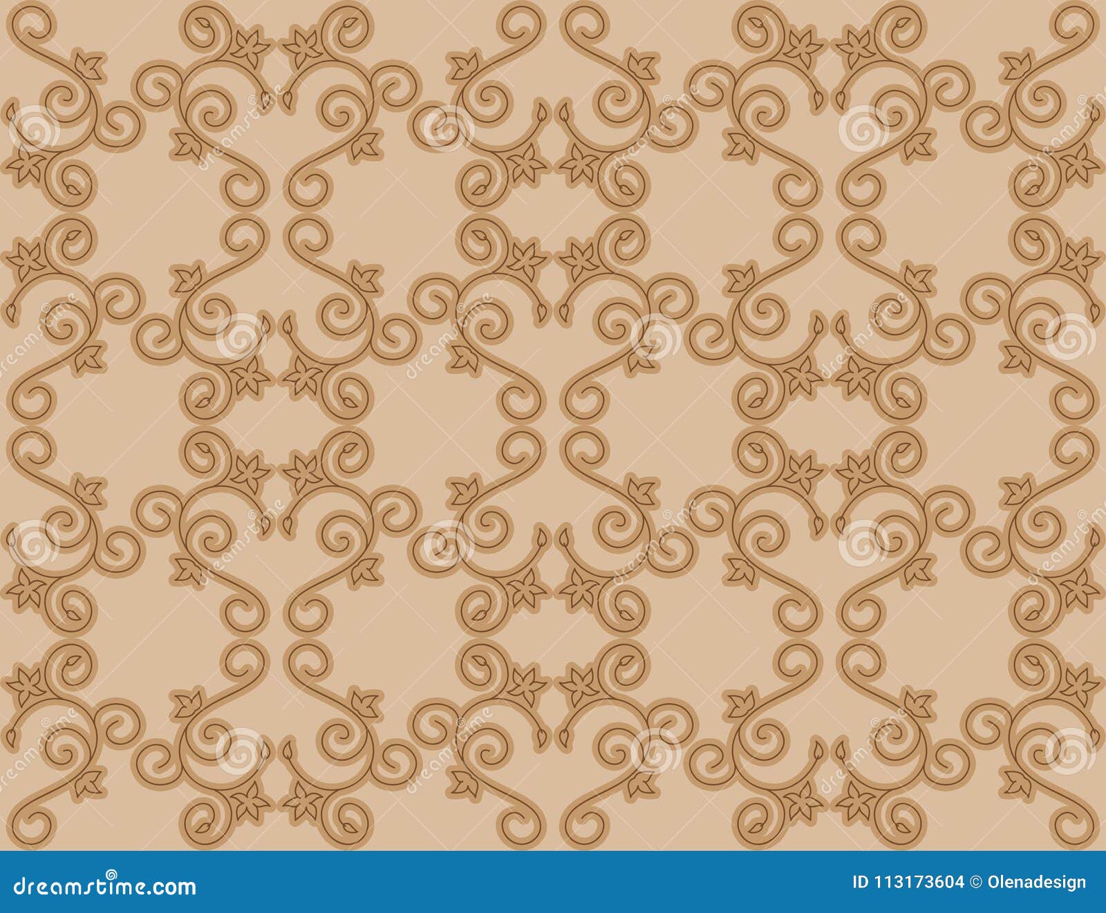 Light Beige Seamless Floral Pattern - Vector Stock Vector ...