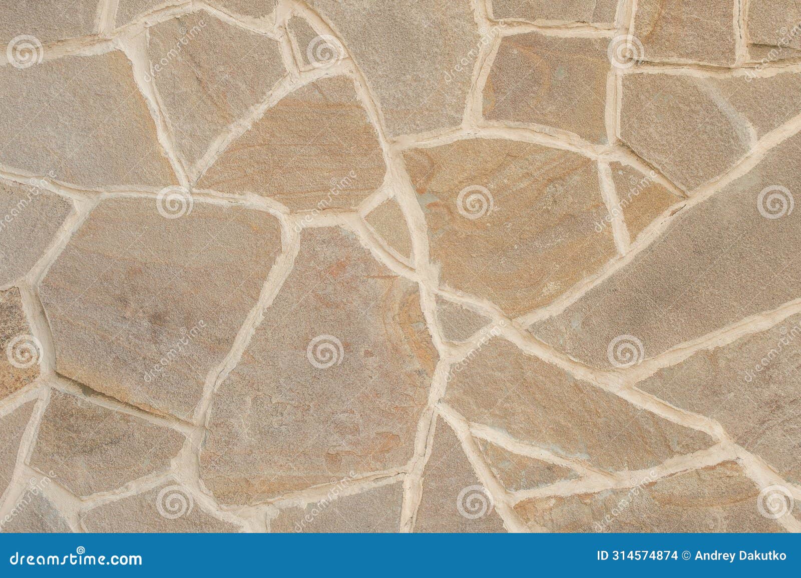 Light Beige Stone Mosaic Floor or Wall Structure Abstract Rock Pattern ...