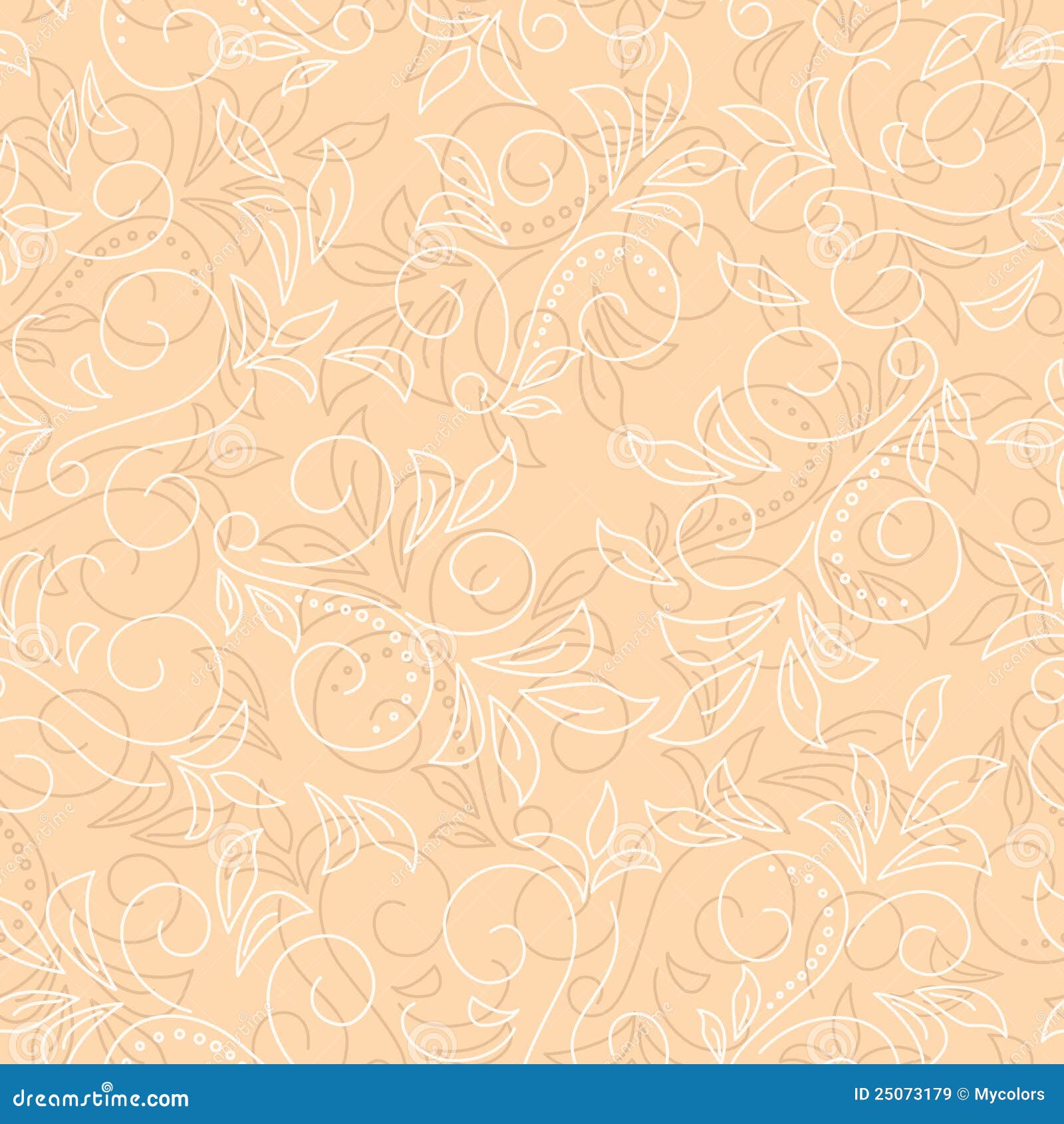 Light Beige Vector Seamless Floral Background Stock Vector ...