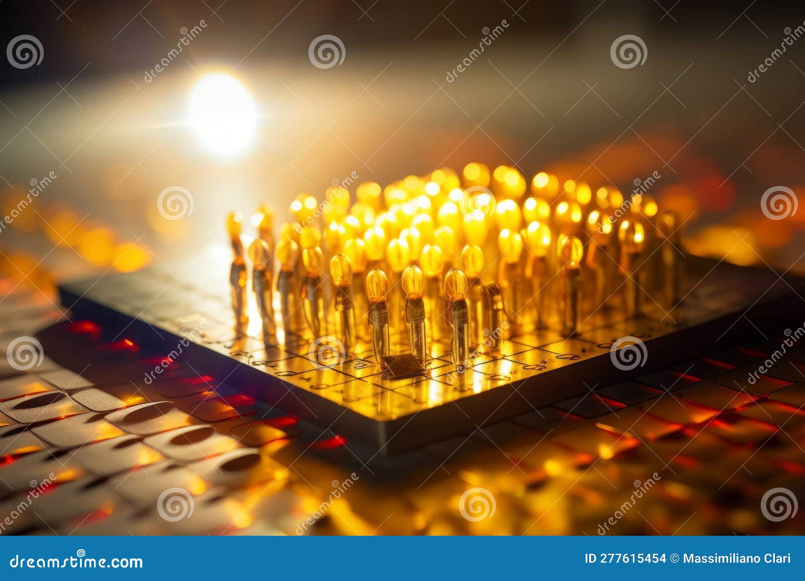 Light Being Transmitted in the Form of Small Packets of Energy Quanta ...