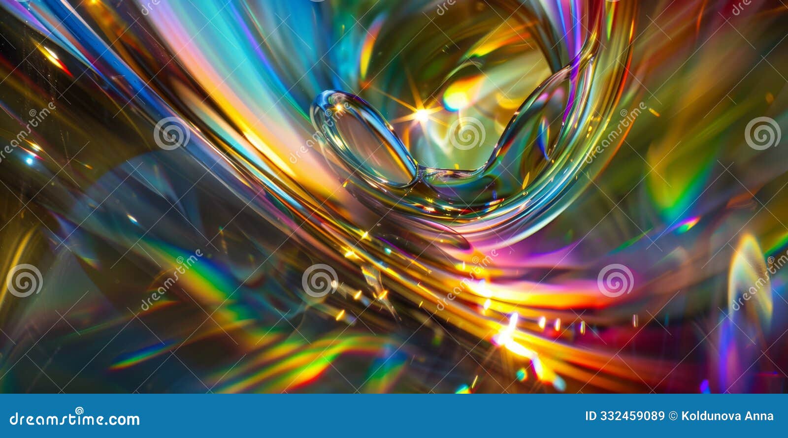 Light Bending through Glass Objects Like Prisms Stock Image - Image of ...