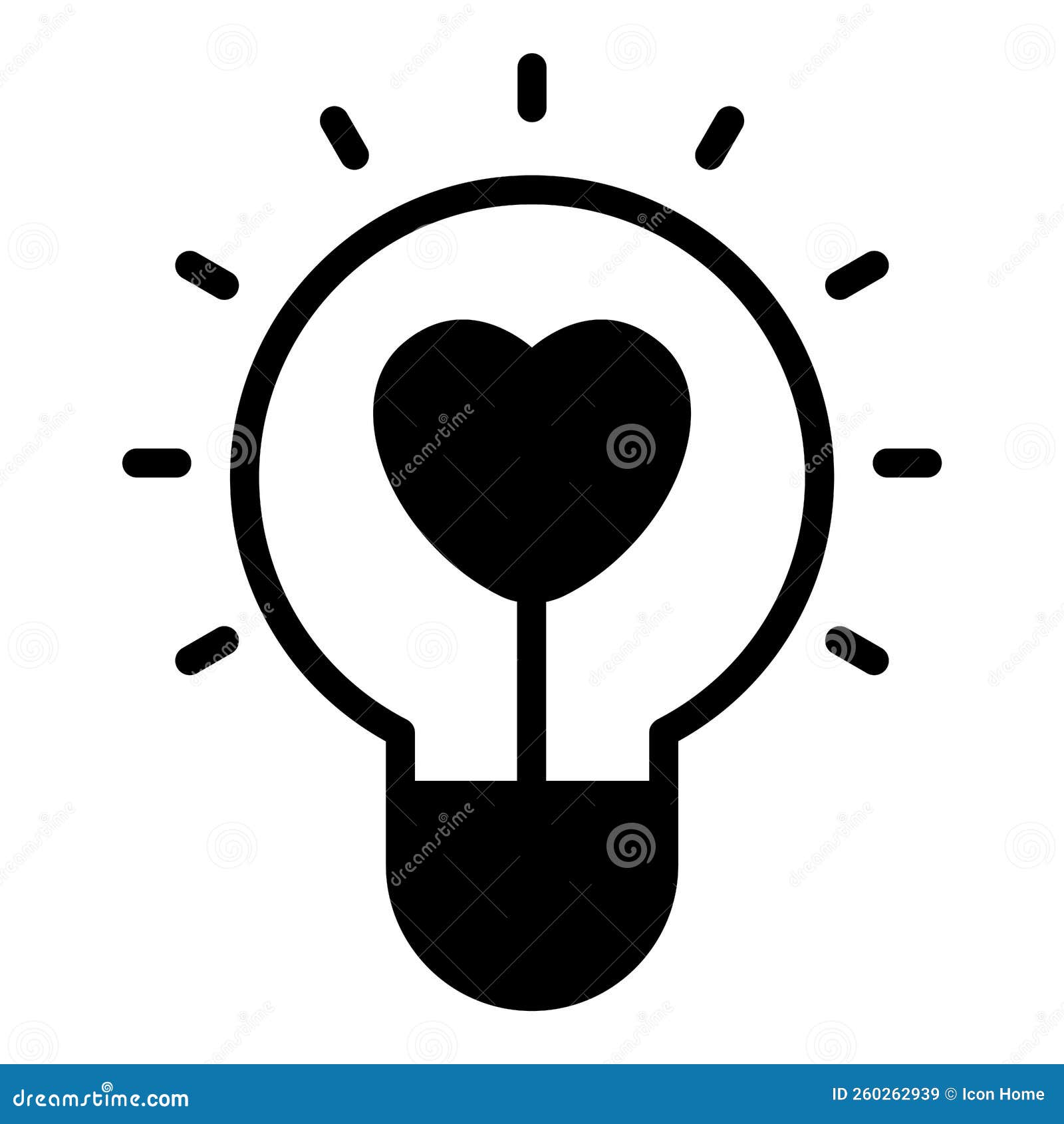 Light, Blub, Idea Black Vector Stock Vector - Illustration of concept ...
