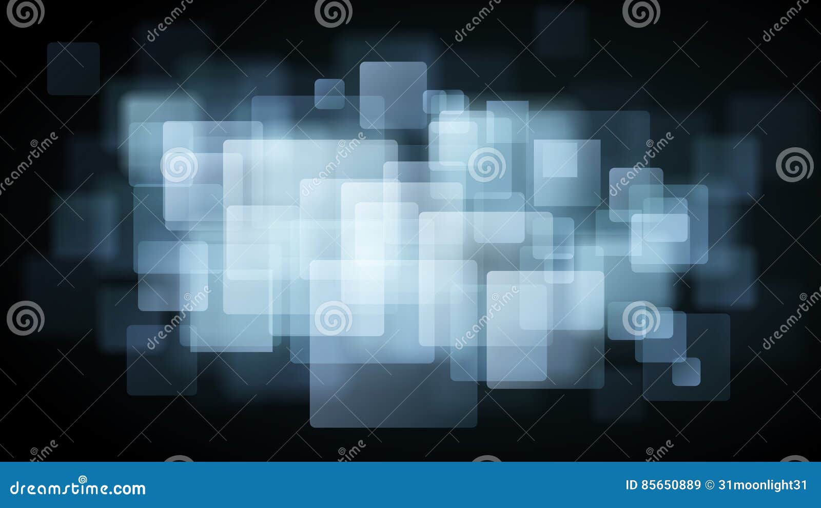 Light Blue Abstract Background of Blurry Squares Stock Vector ...