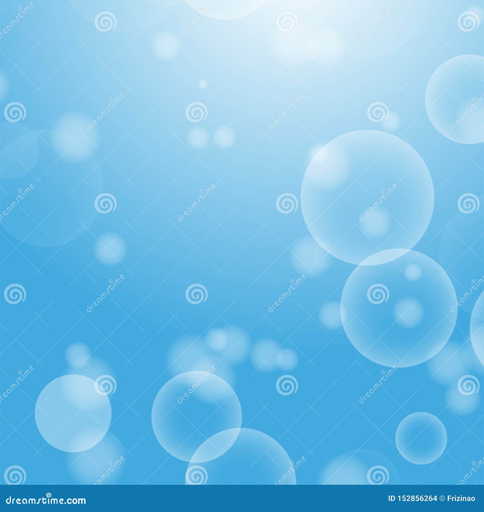 Light Blue Abstract Background with a Bokeh in the Form of Circles ...