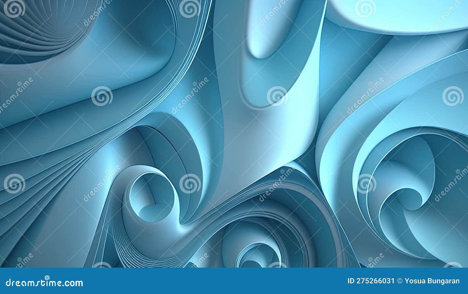 Light Blue Abstract Background, Digital Art Illustration, Generative AI ...