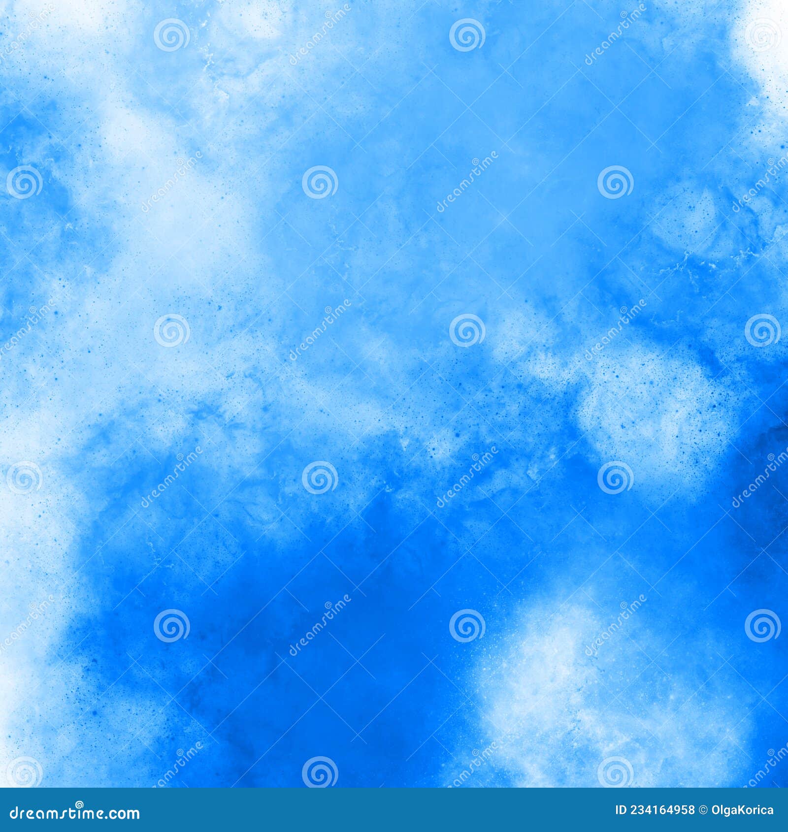 Light Blue Abstract Background with Spots of Paint and Small Splashes ...