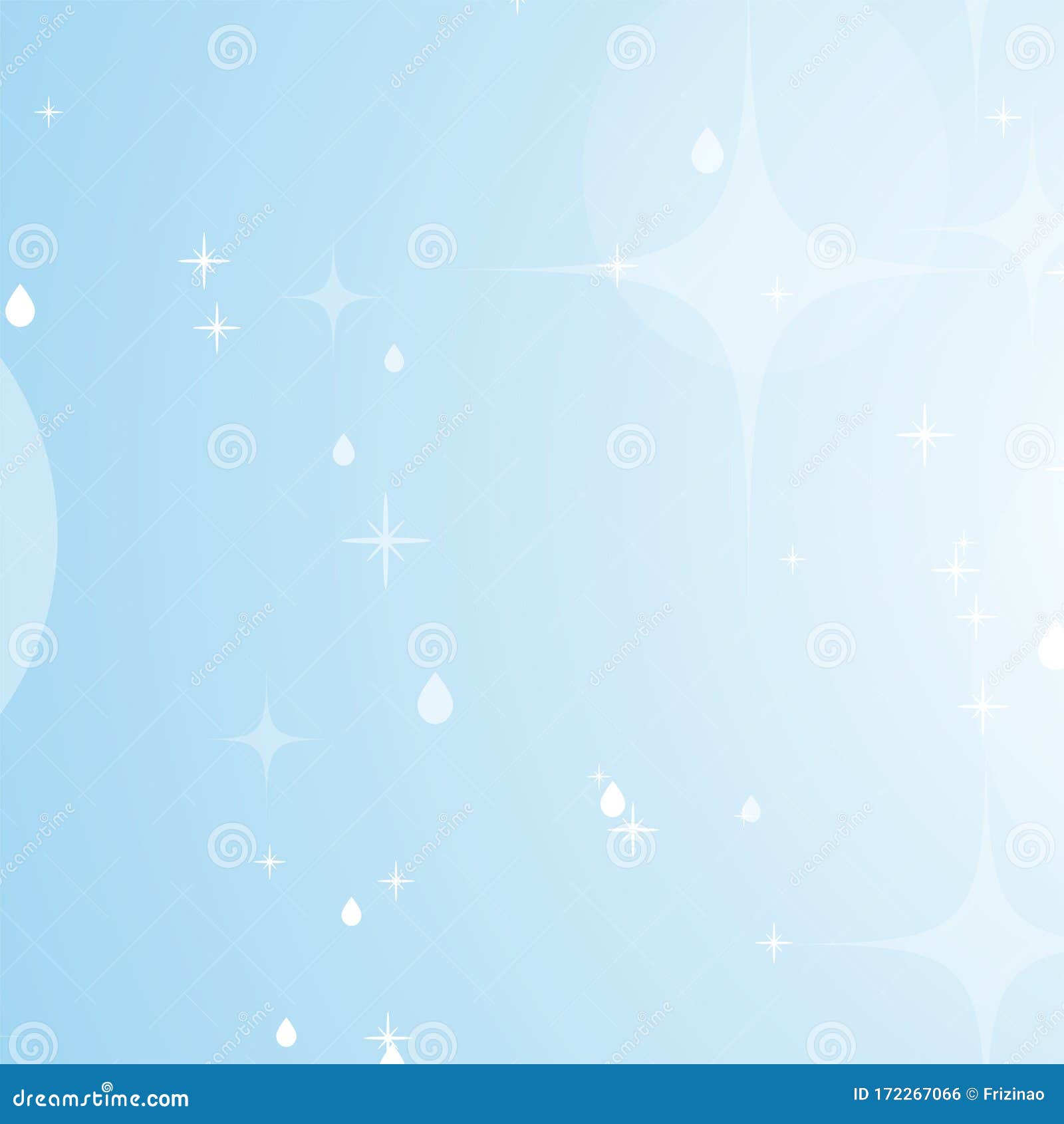 Light Blue Abstract Background with Stars and Bokeh. Beautiful Sky ...