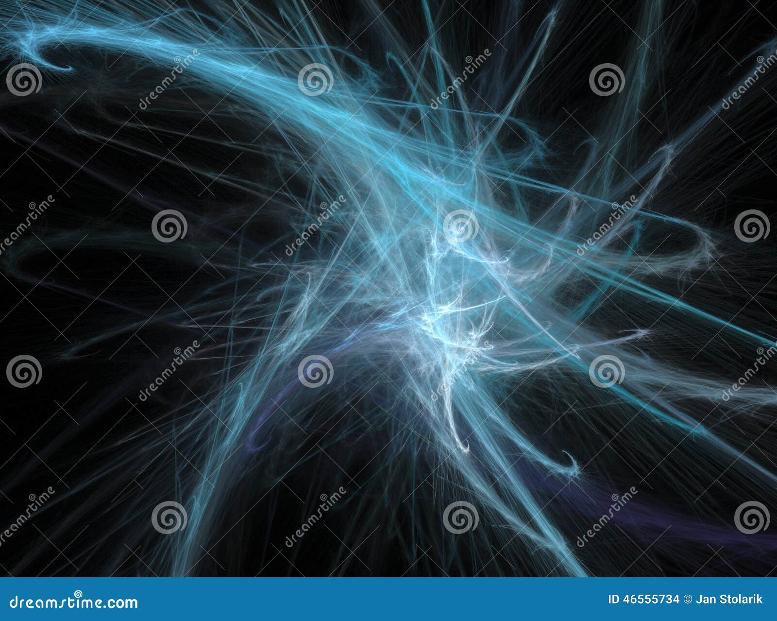 Light Blue Abstract Fractal Effect Light Background Stock Illustration ...
