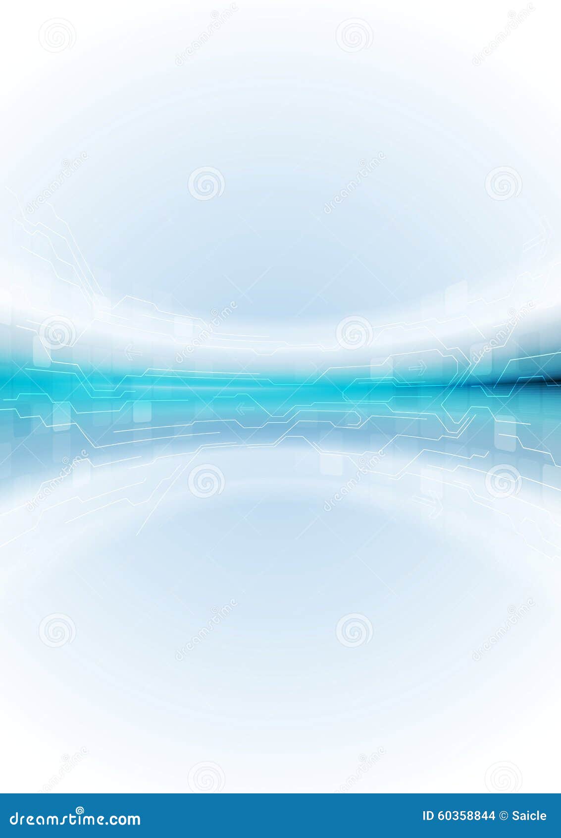 Light Blue Abstract Tech Background Stock Vector - Illustration of ...