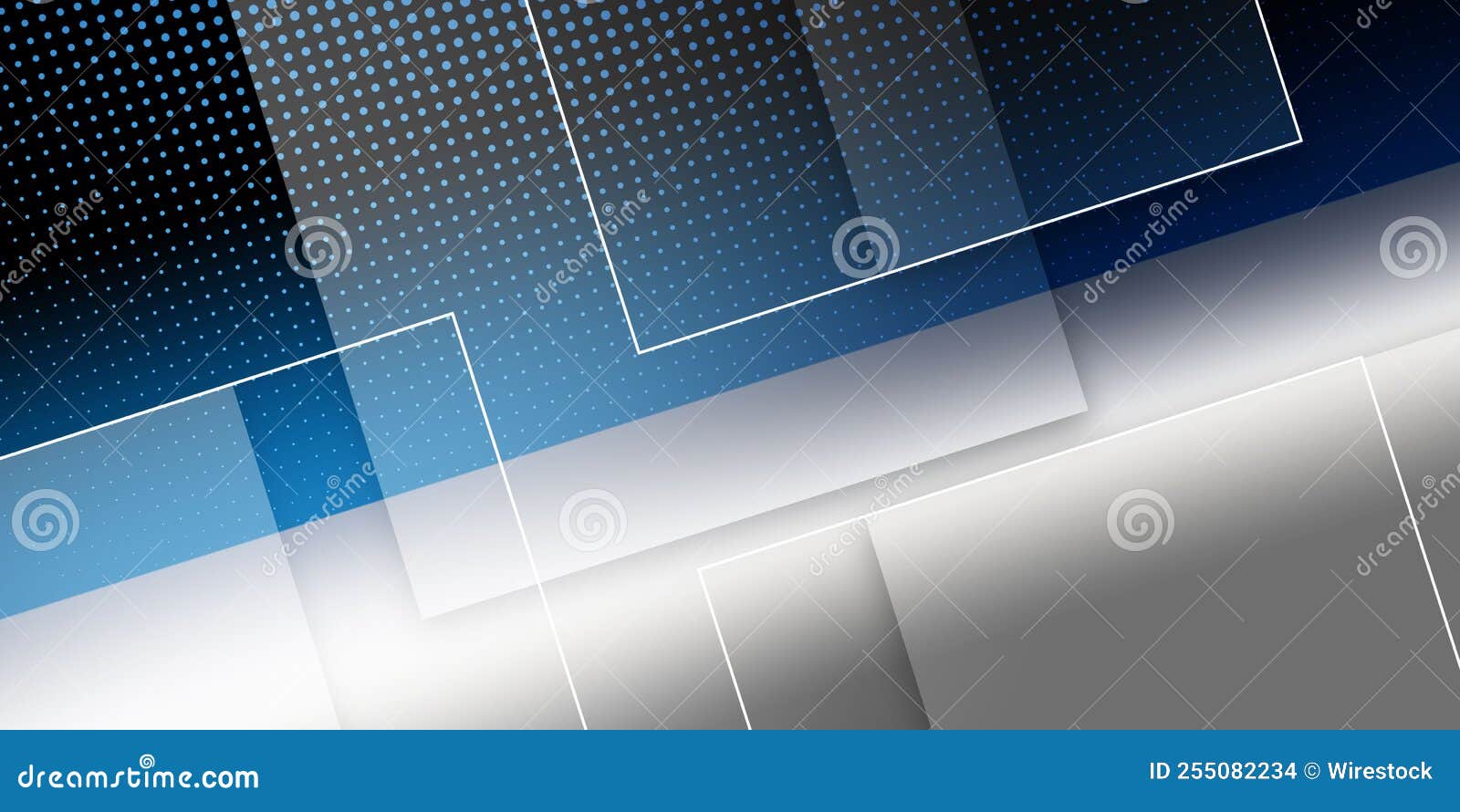 Light Blue Abstract Technology Background with Halftone on Blue ...