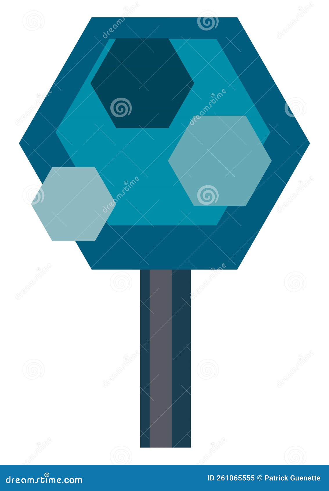 Light Blue Abstract Tree, Icon Stock Vector - Illustration of white ...
