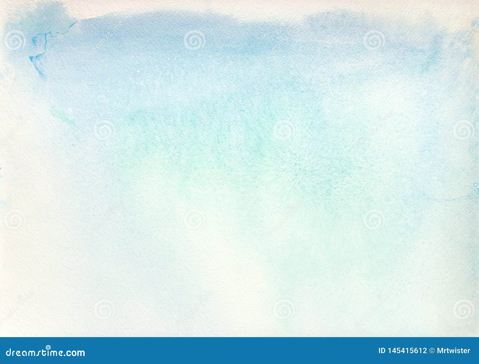 Light Blue Abstract Watercolor Background on Paper Stock Photo - Image ...