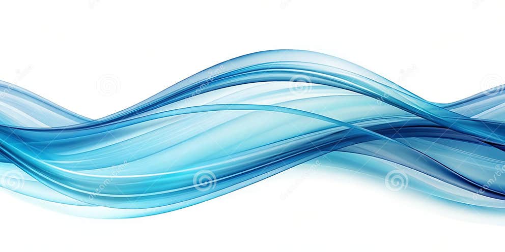 Light Blue Abstract Waves Design Stock Illustration - Illustration of ...