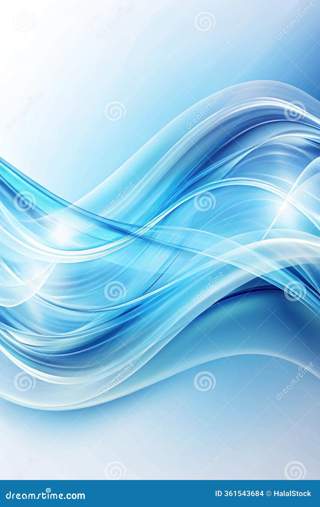 Light Blue Abstract Waves Design Stock Illustration - Illustration of ...