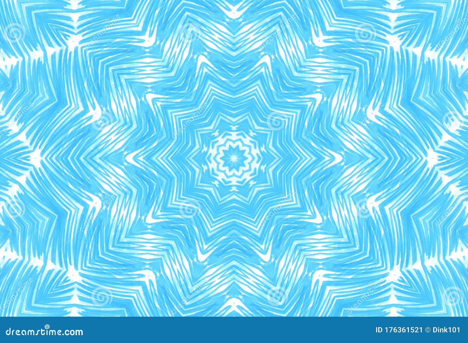 Blue Background with Abstract Concentric Pattern Stock Illustration ...