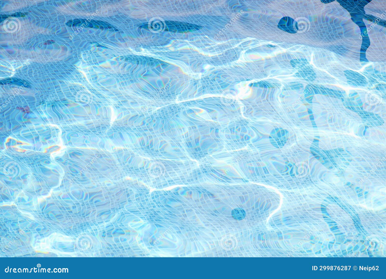 Light Blue Background of Pool Water and Blurred Pool Tile Texture Stock ...