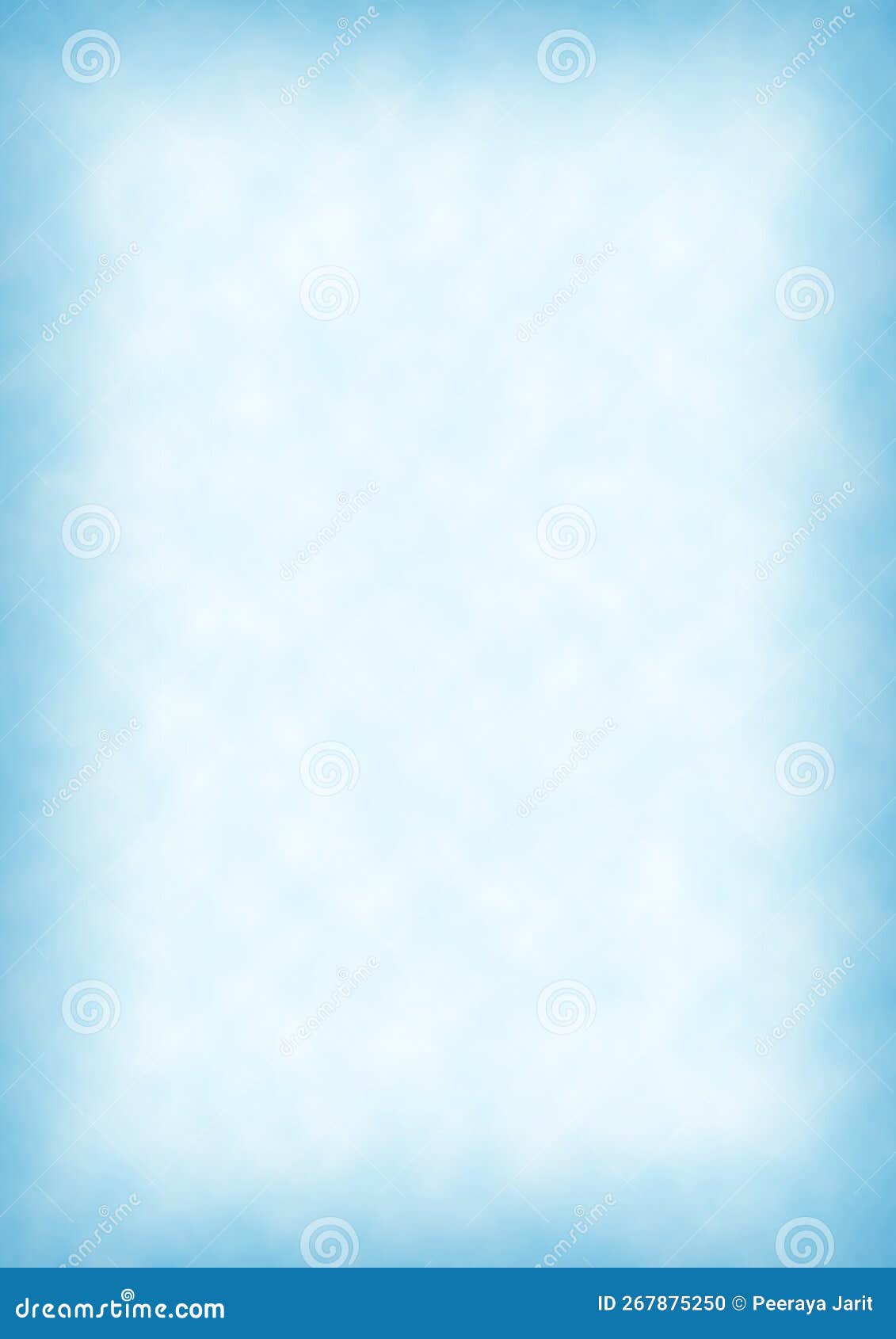 Light Blue Background with Sky Pattern for Use As A4 Document Cover or ...