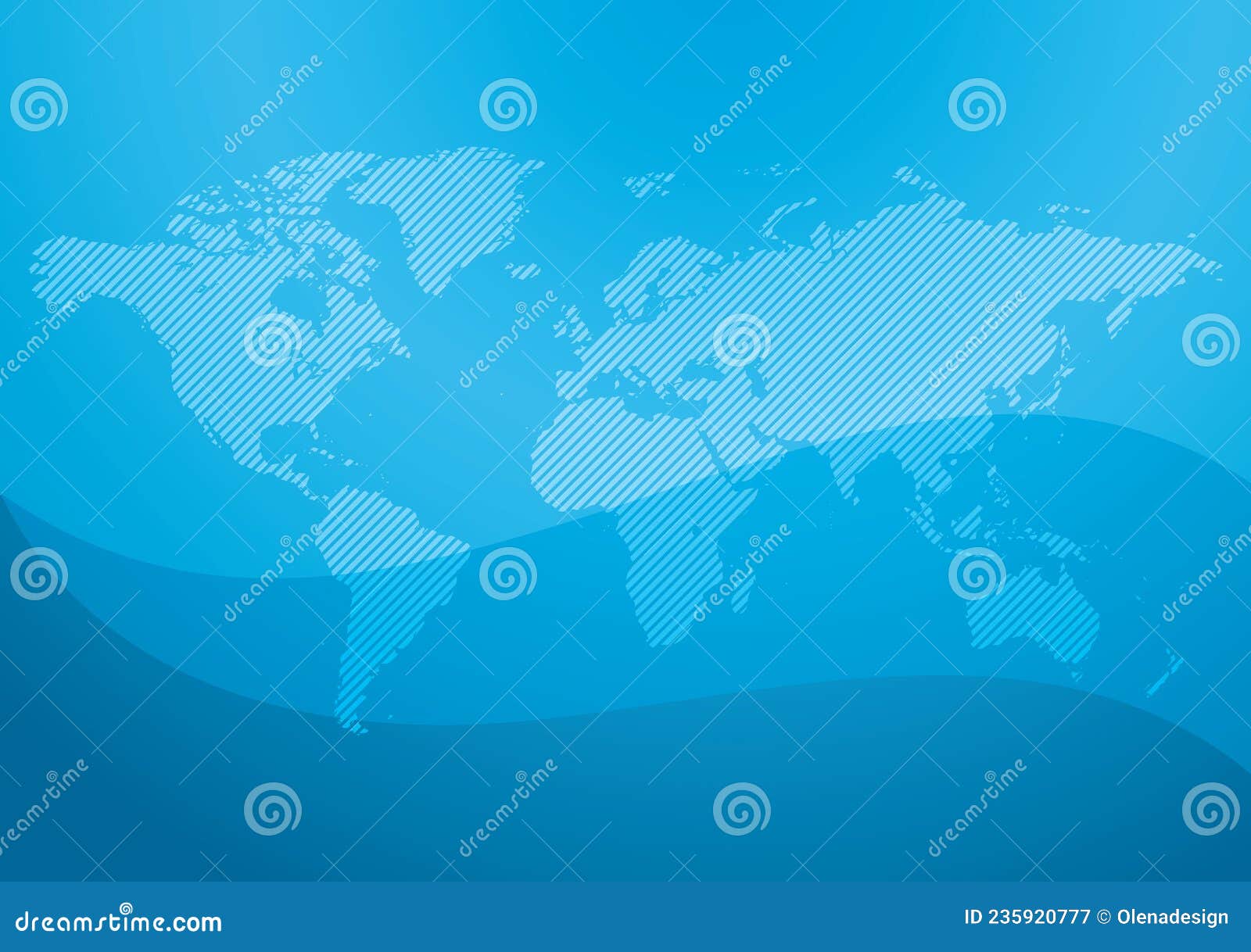 Light Blue Background with Striped World Map - Vector Stock Vector ...