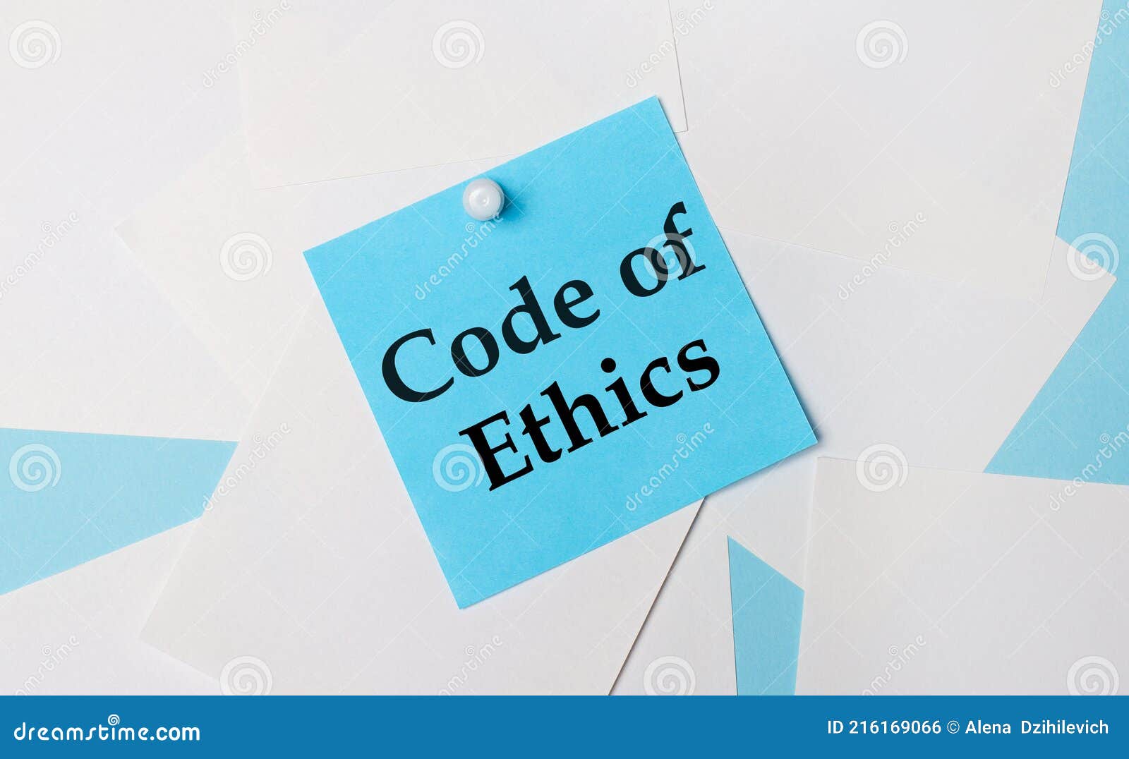 On a Light Blue Background, White Square Sheets of Paper. a Light Blue ...