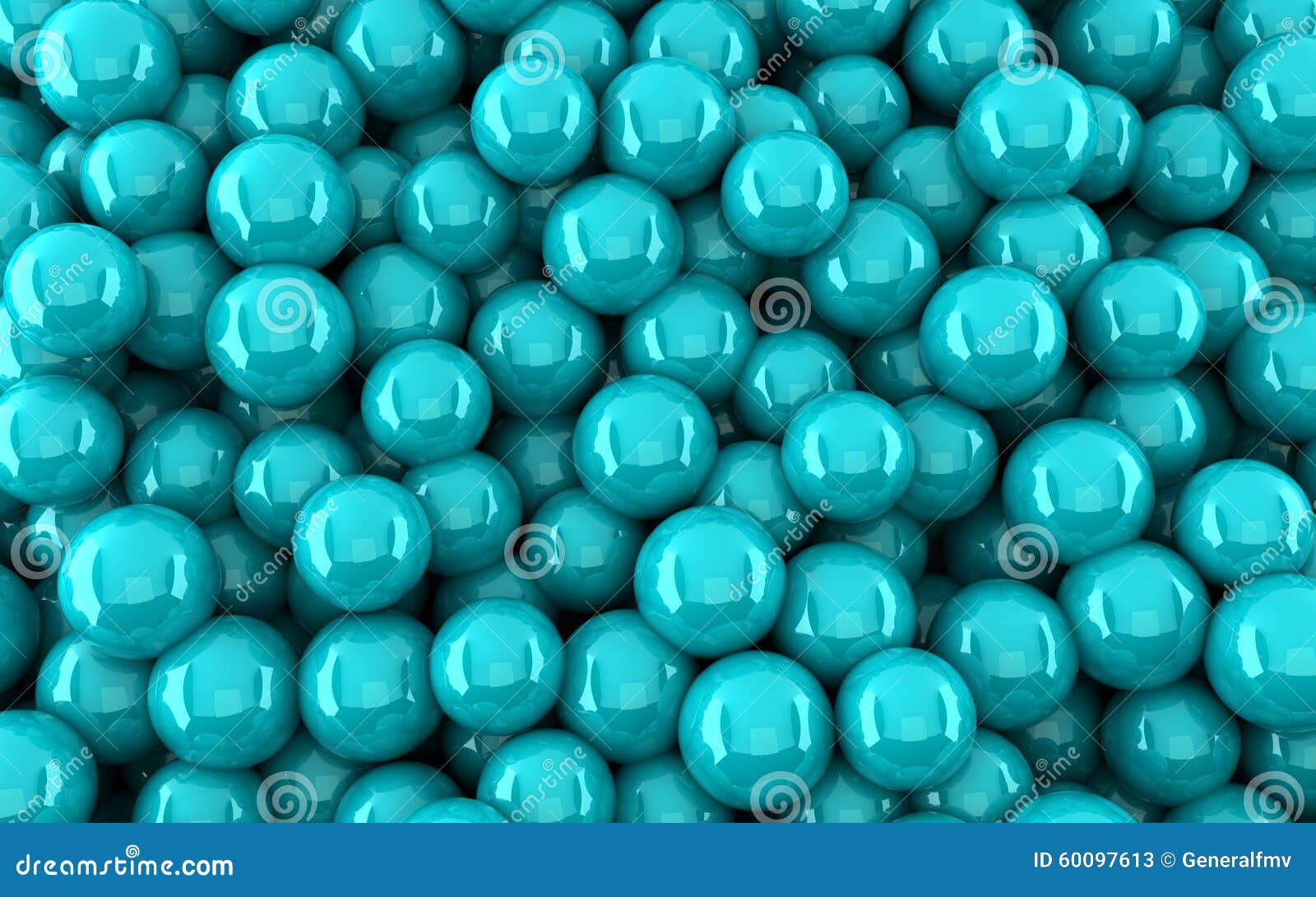 Light Blue Balls Background (3d Render) Stock Illustration ...