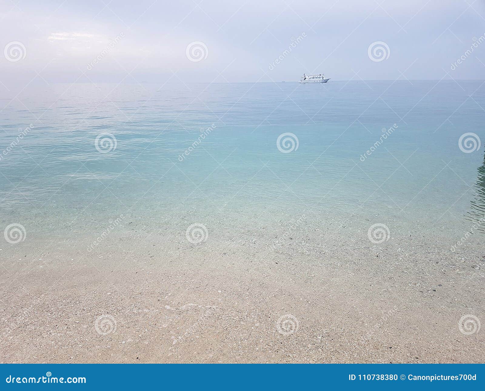 Light Blue Beach stock photo. Image of natural, beauty - 110738380